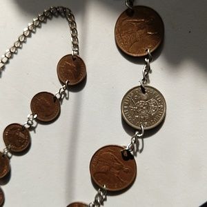Jewelry | Unique Vintage Coin Necklace Cyprus Penny Two Shillings ...